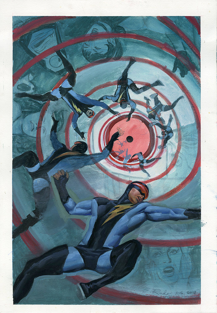 Nexus Into The Past Cover Rough – Steve Rude Art